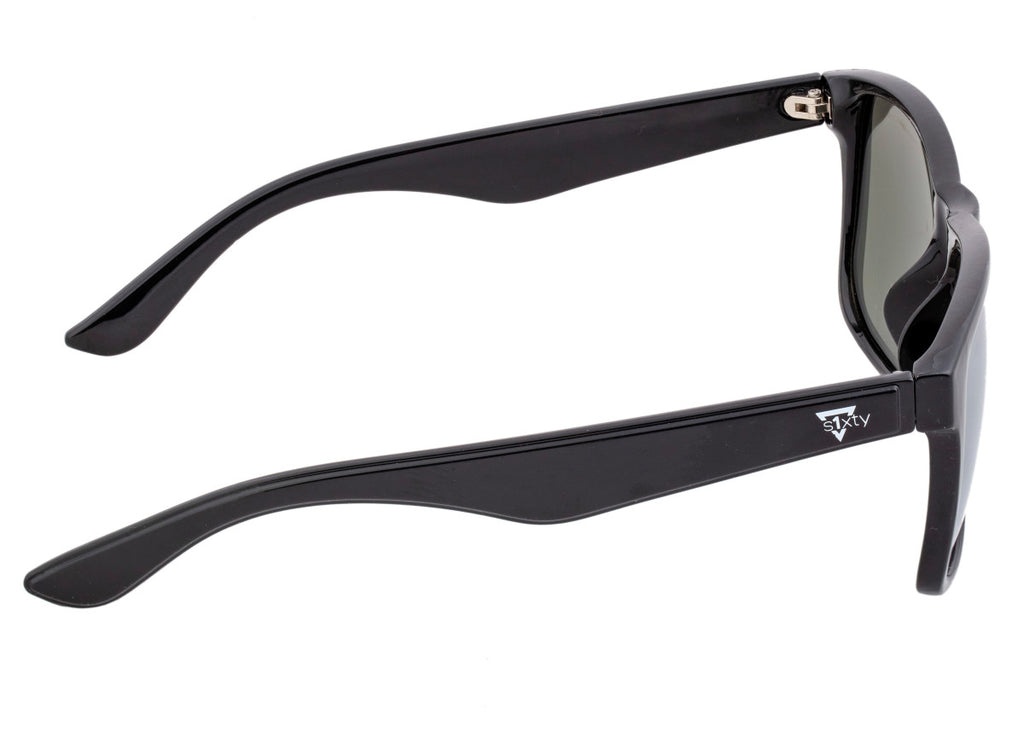 Sixty One Solaro Unisex Sunglasses Black Frame Blue Lens SIXS110BL ...